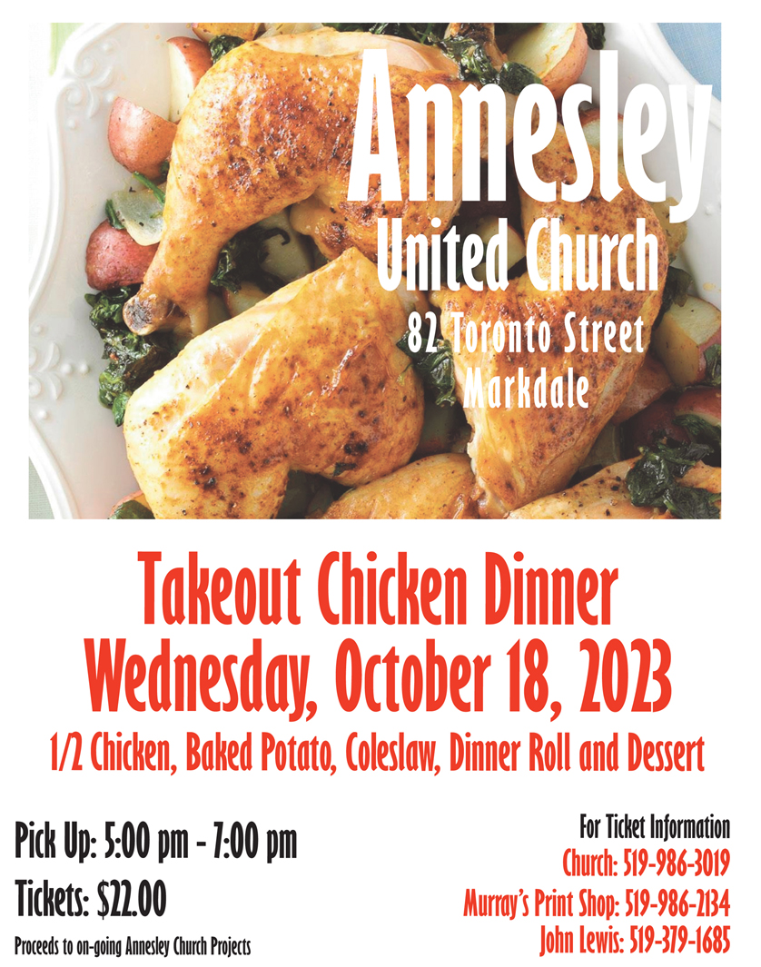 22nd September, 2023 Announcements – Annesley United Church